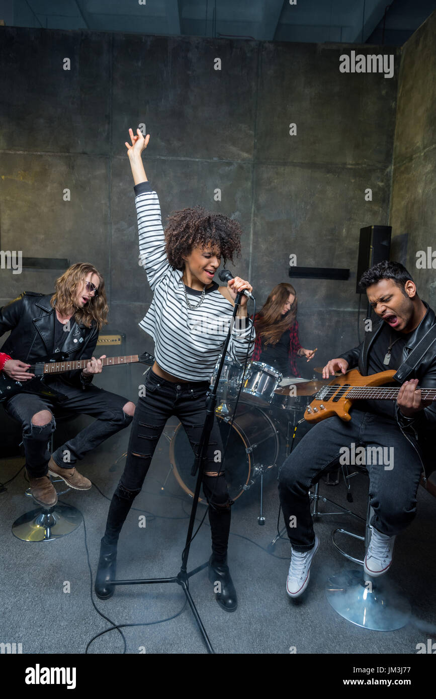 Rock band instruments hi-res stock photography and images - Alamy