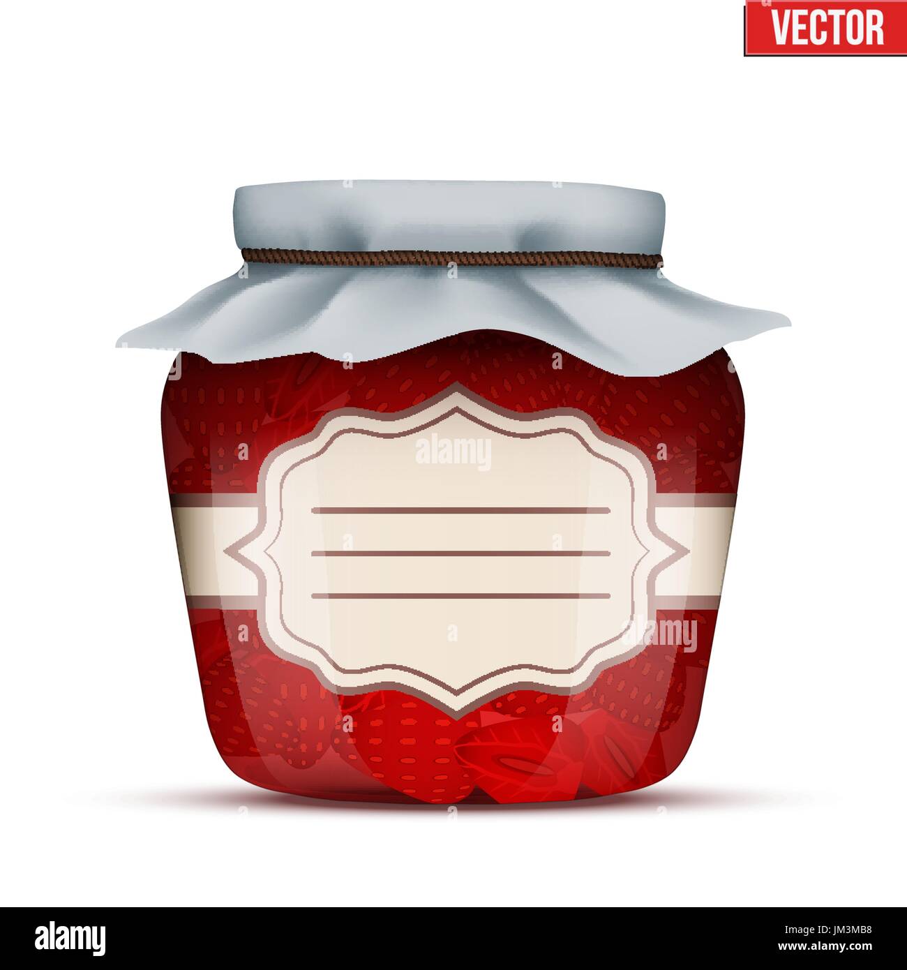 Vintage jam jar Stock Vector Images - Alamy