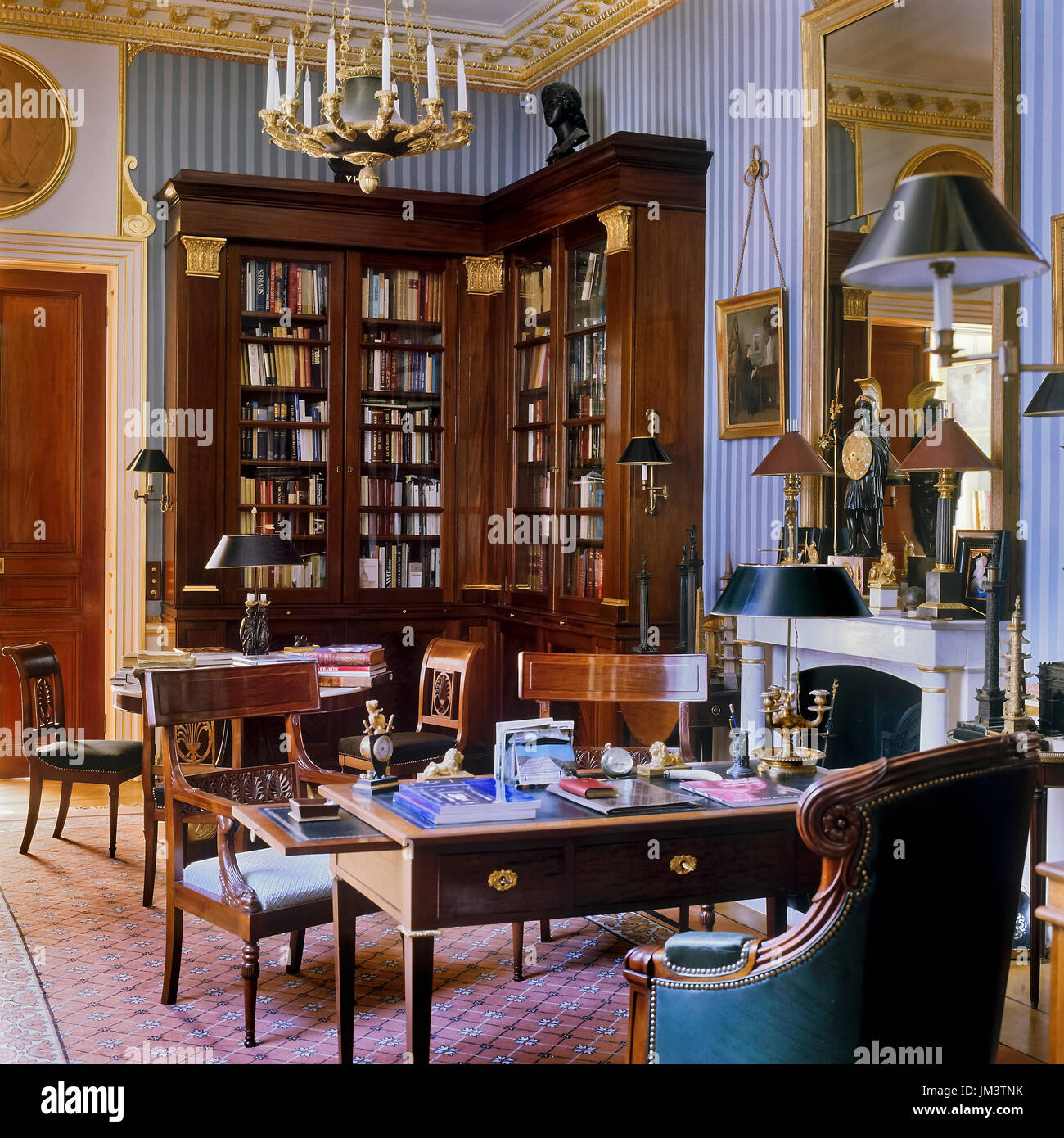 Regency style study Stock Photo - Alamy