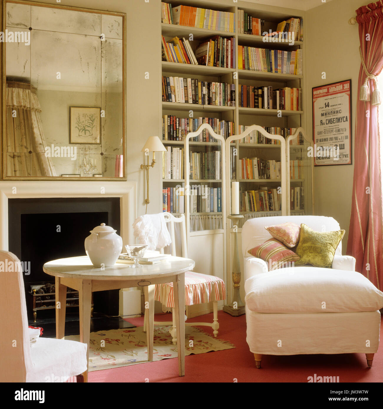 Country style library corner Stock Photo - Alamy