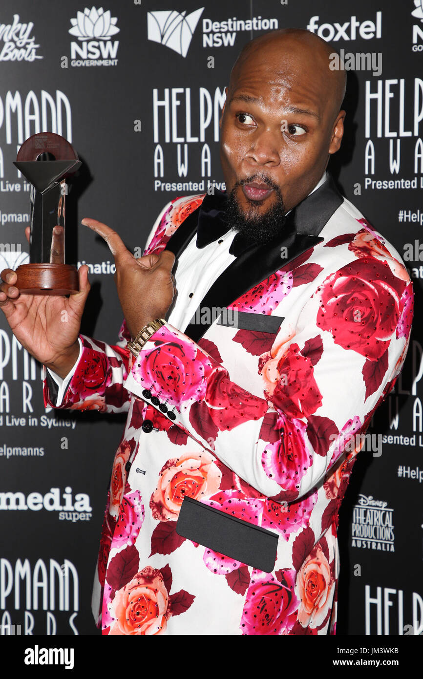 17th Annual Helpmann Awards - 2017. Pictured: Michael James Scott poses ...