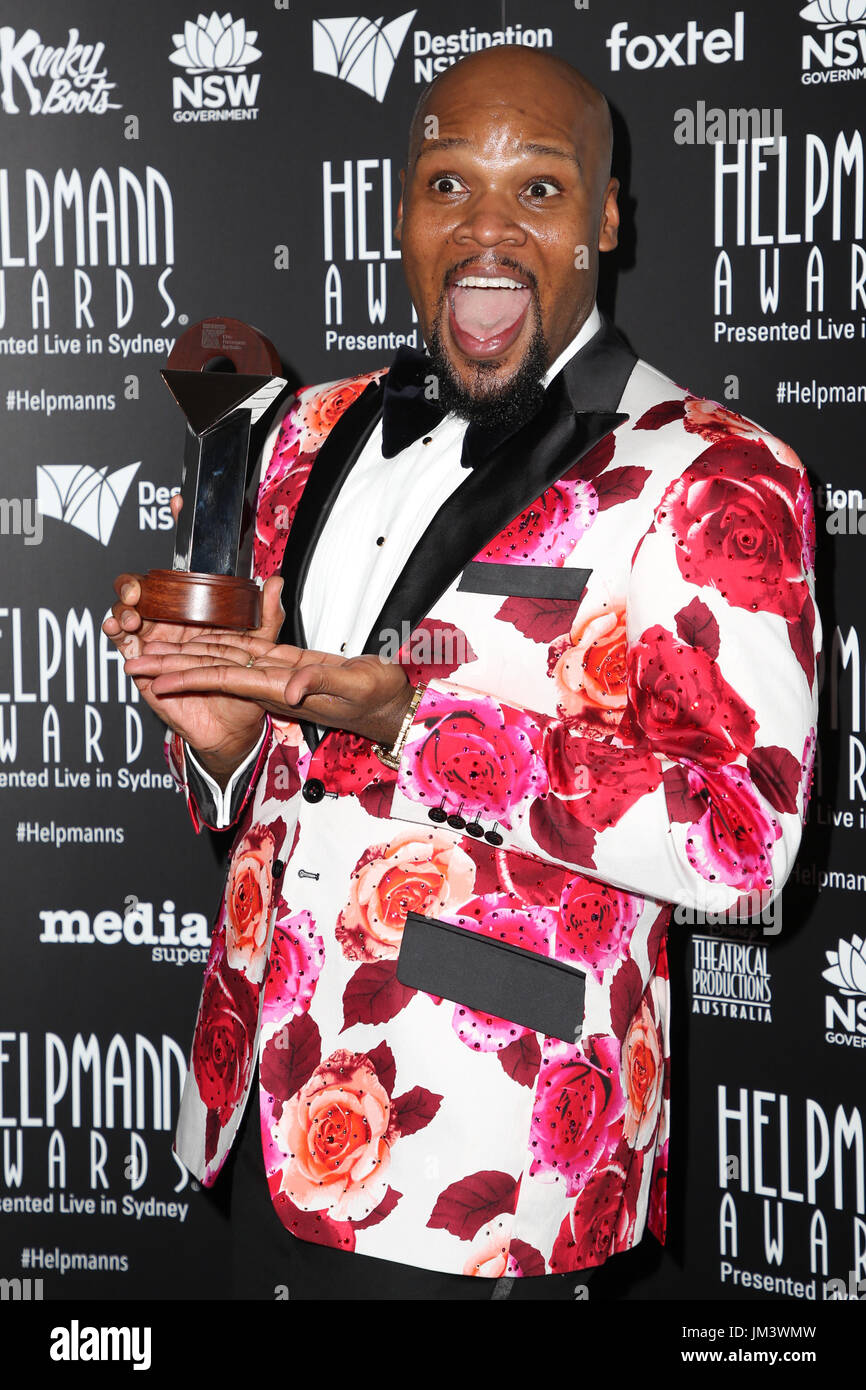 17th Annual Helpmann Awards - 2017. Pictured: Michael James Scott poses ...