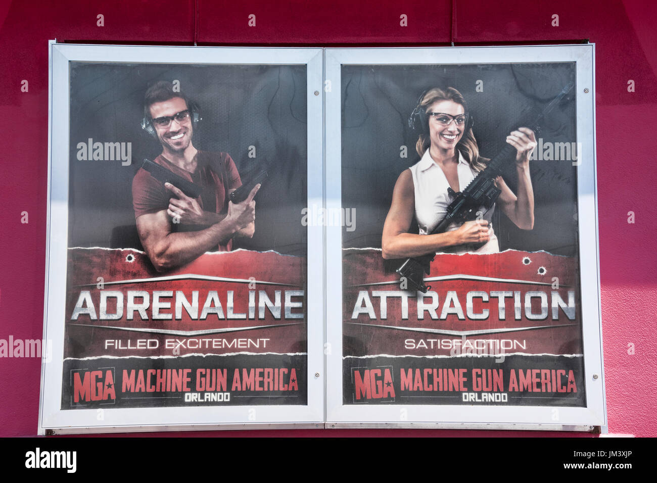 Outside the MGA Orlando machine gun experience attraction in Kissimmee ...