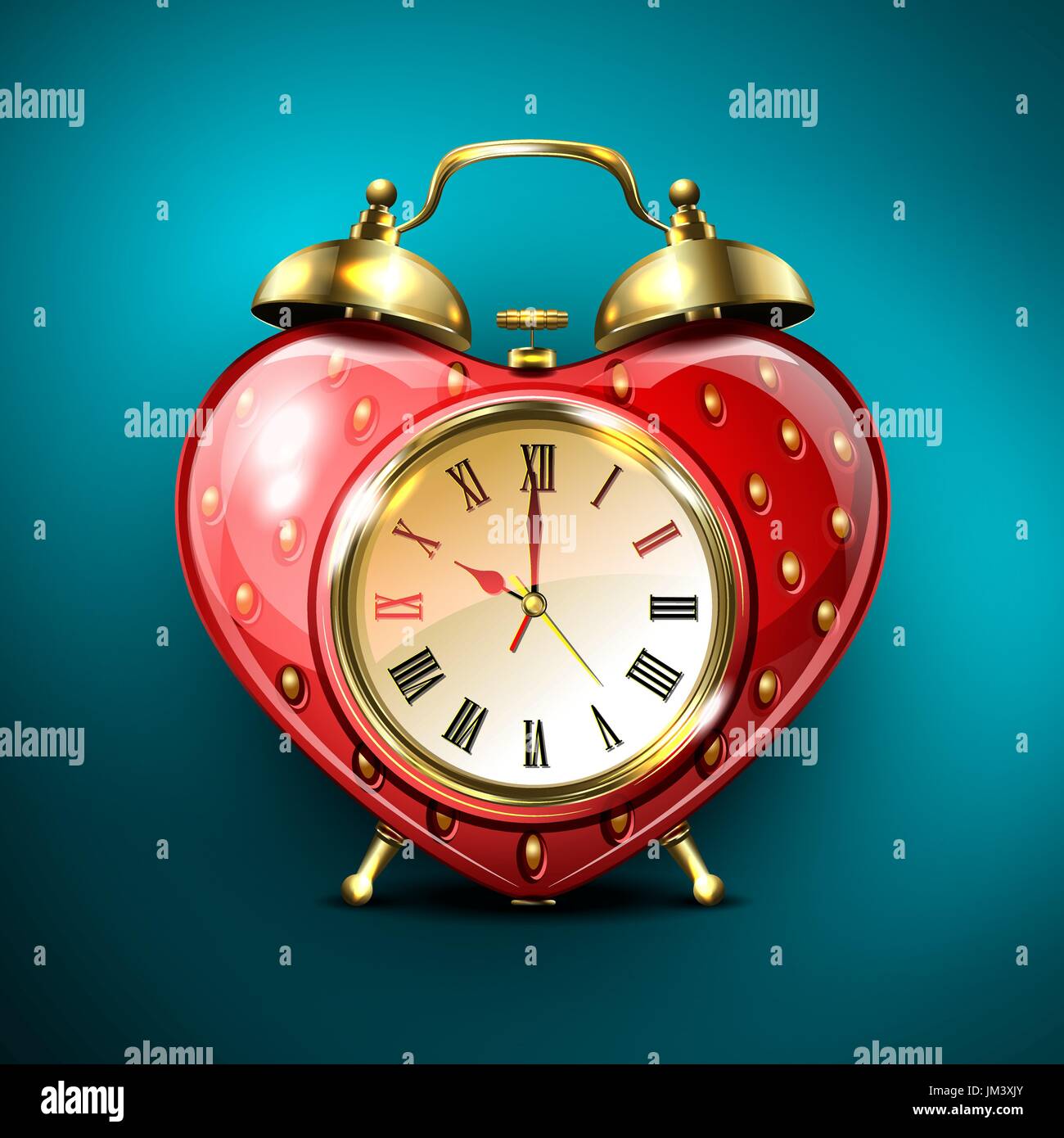 Metal retro style alarm clock Stock Vector Image & Art - Alamy