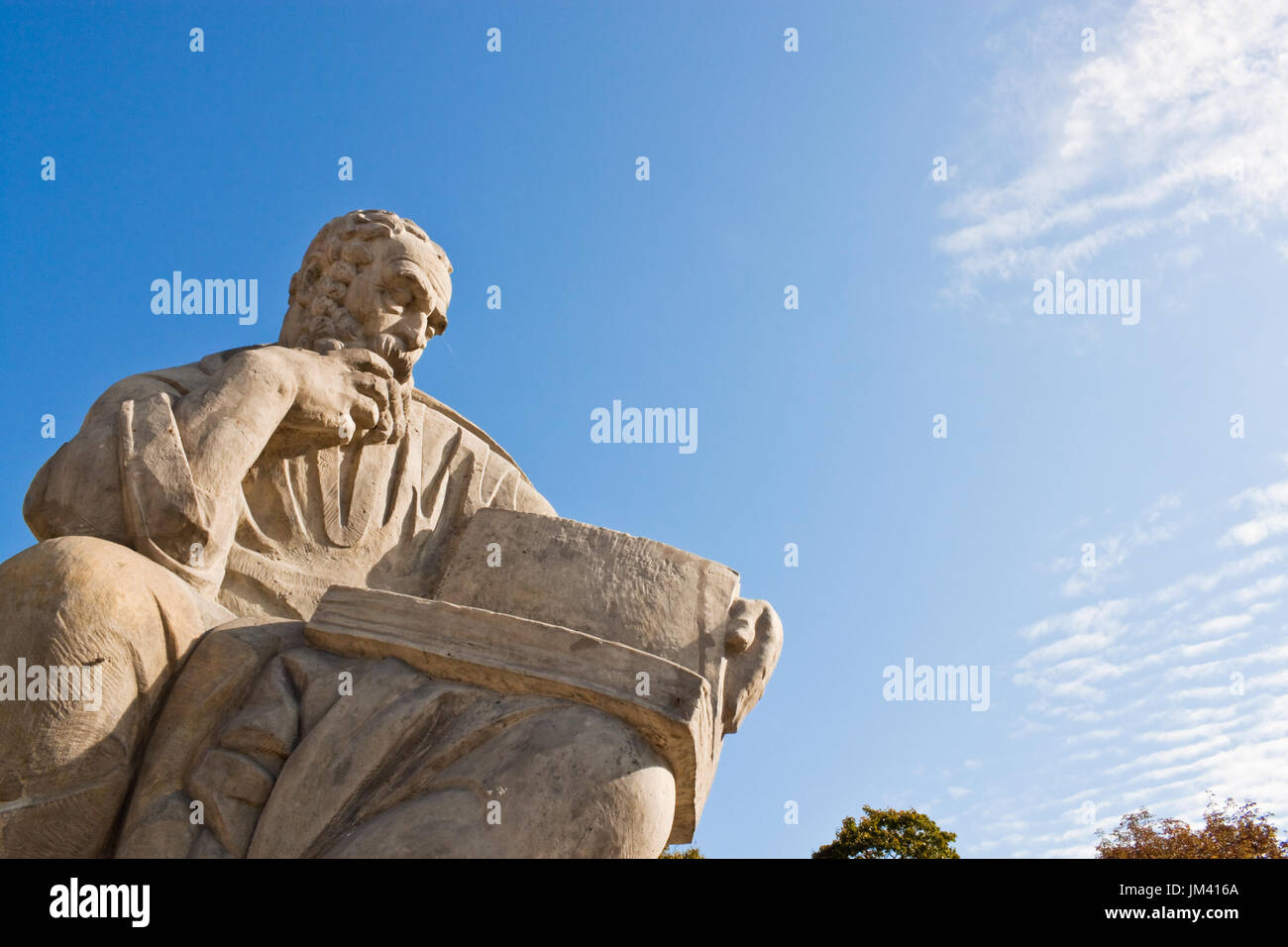 Statue of Aristophanes in The Amphitheatre on the Island in Lazienki ...