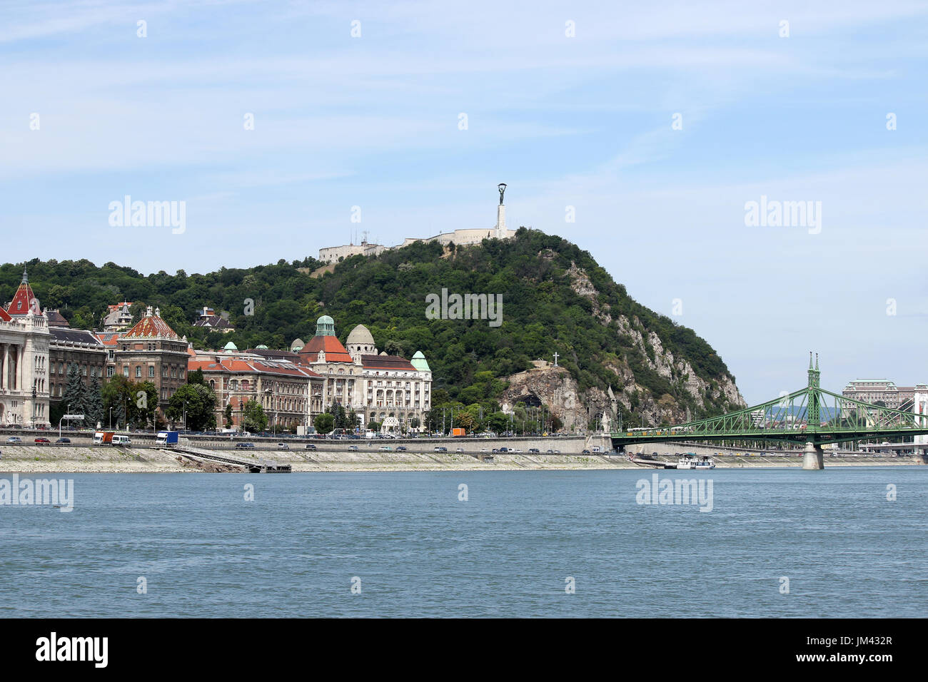 Liberty bridge and Gellert hill Budapest Stock Photo - Alamy