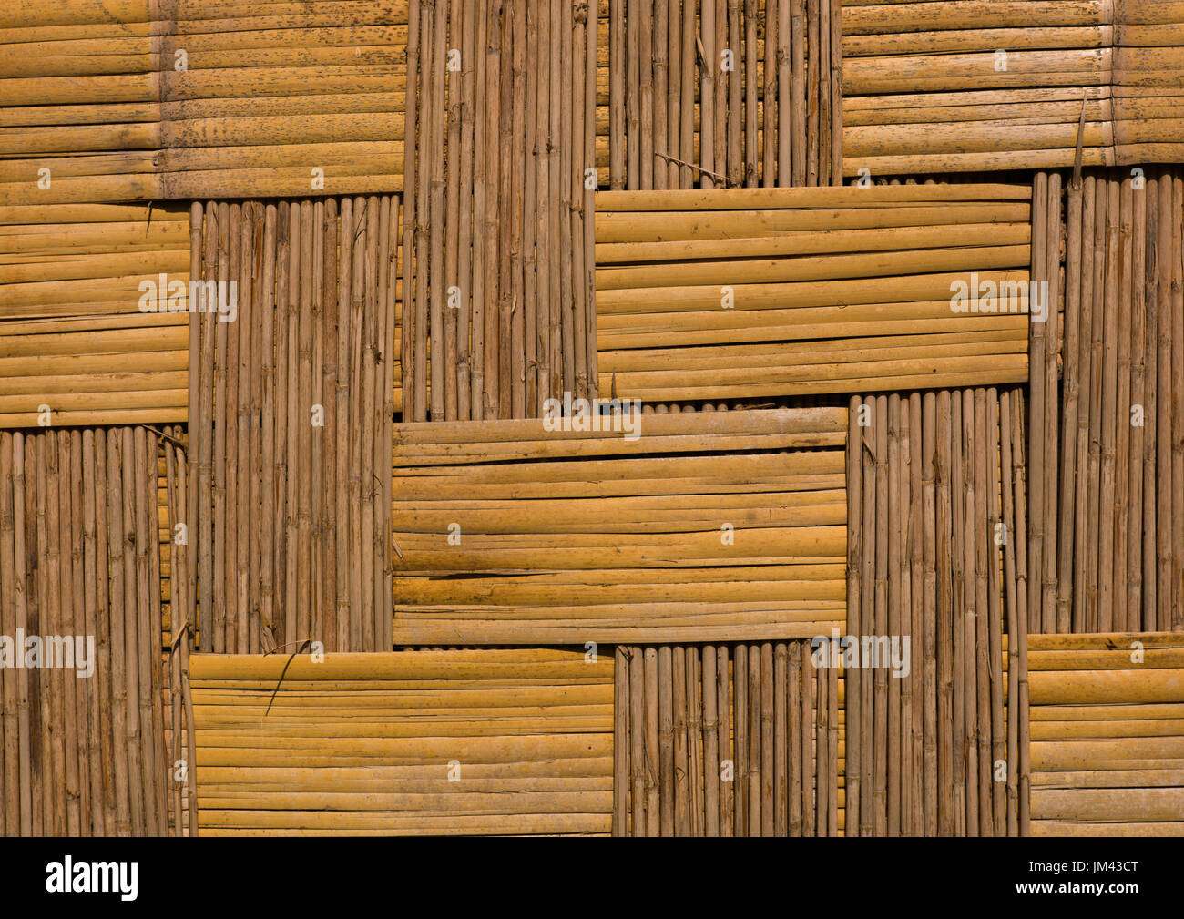 Wall detail of a bamboo hut, Tanna island, Epai, Vanuatu Stock Photo ...