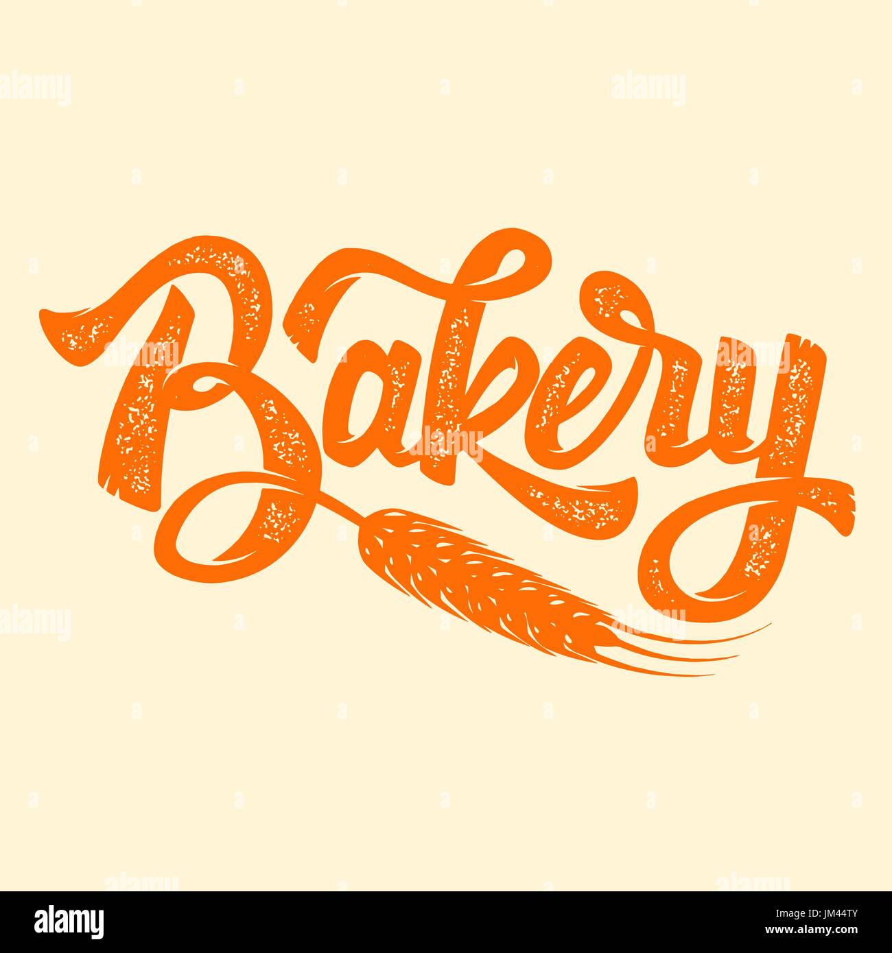 bakery. Hand drawn lettering phrase isolated on white background ...
