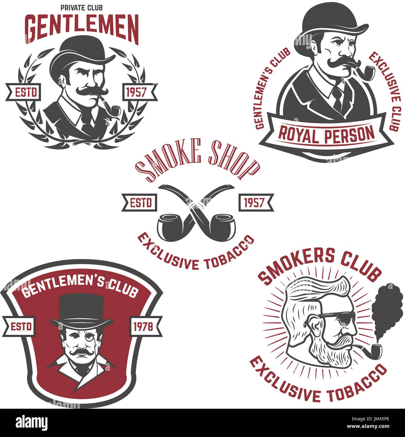The gentlemen club Stock Vector Images - Alamy