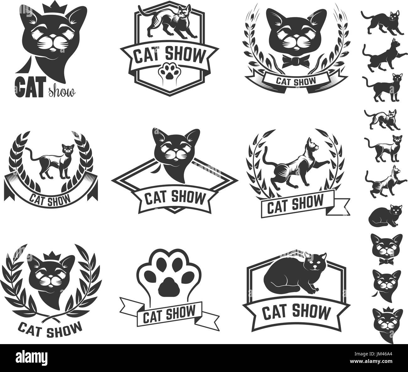 Feline show Black and White Stock Photos & Images - Alamy
