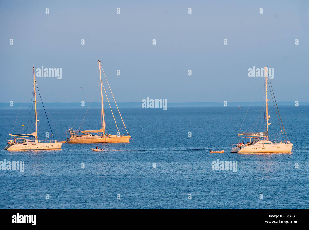 Seascape landscape blue ocean water Provincetown PTown Cape Cod MA ...