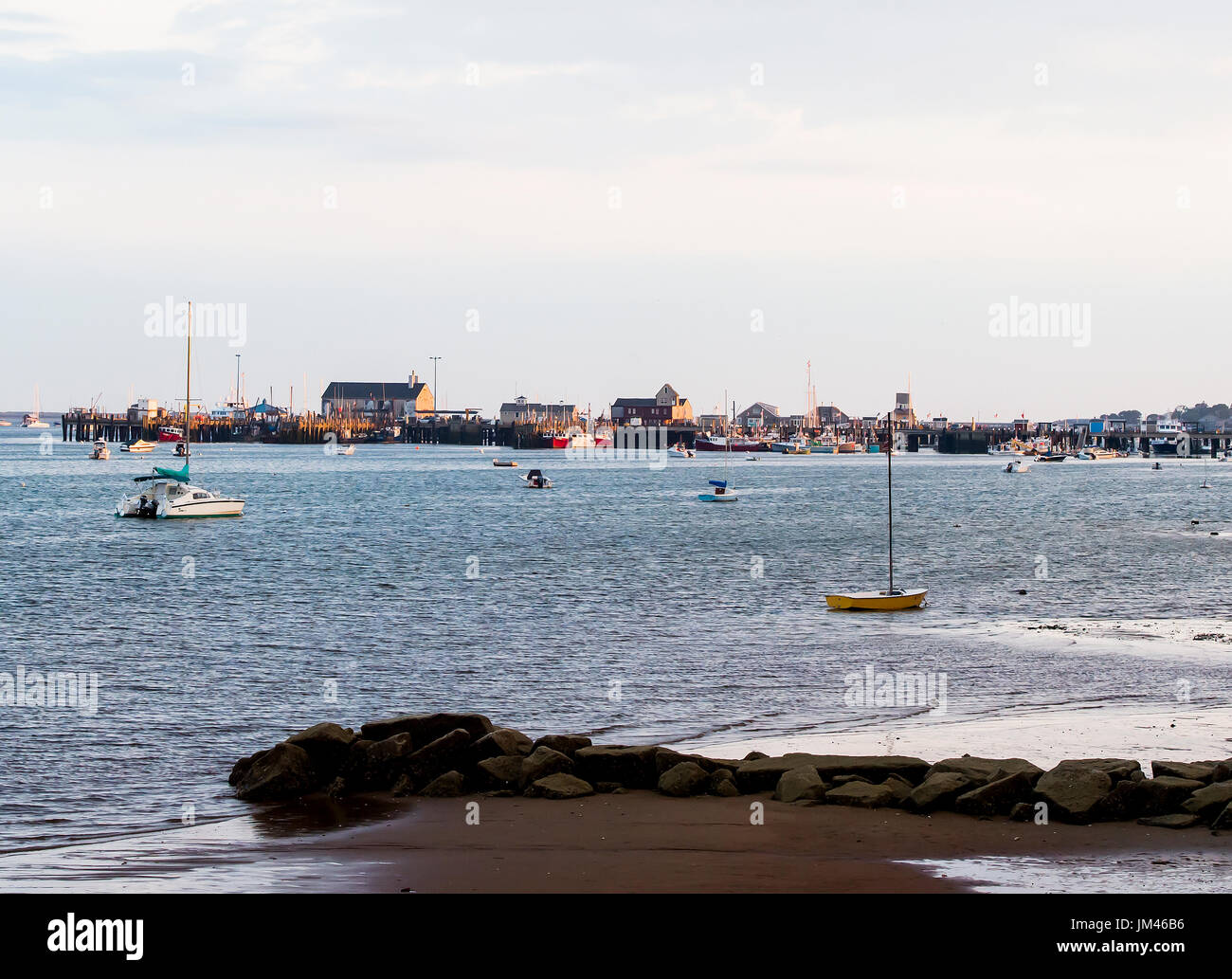 Seascape landscape blue ocean water Provincetown PTown Cape Cod MA ...