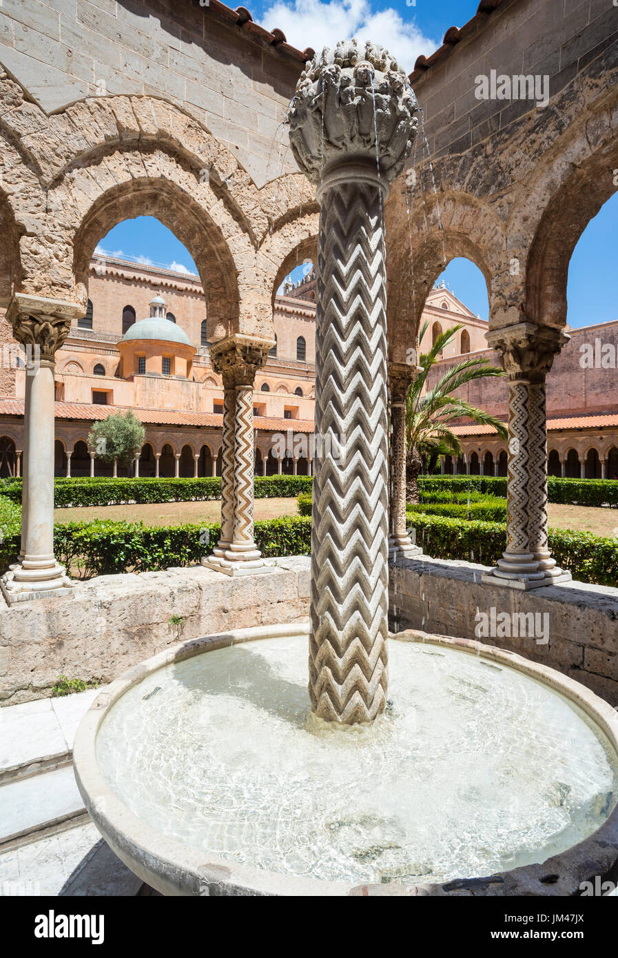 Decorated columns and fountain in the Lavatorium at The Chiostro dei ...