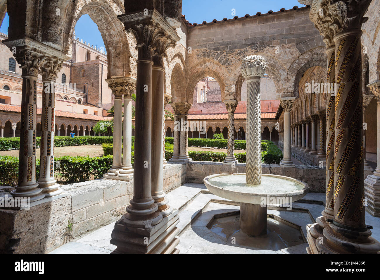 Decorated columns and fountain in the Lavatorium at The Chiostro dei ...
