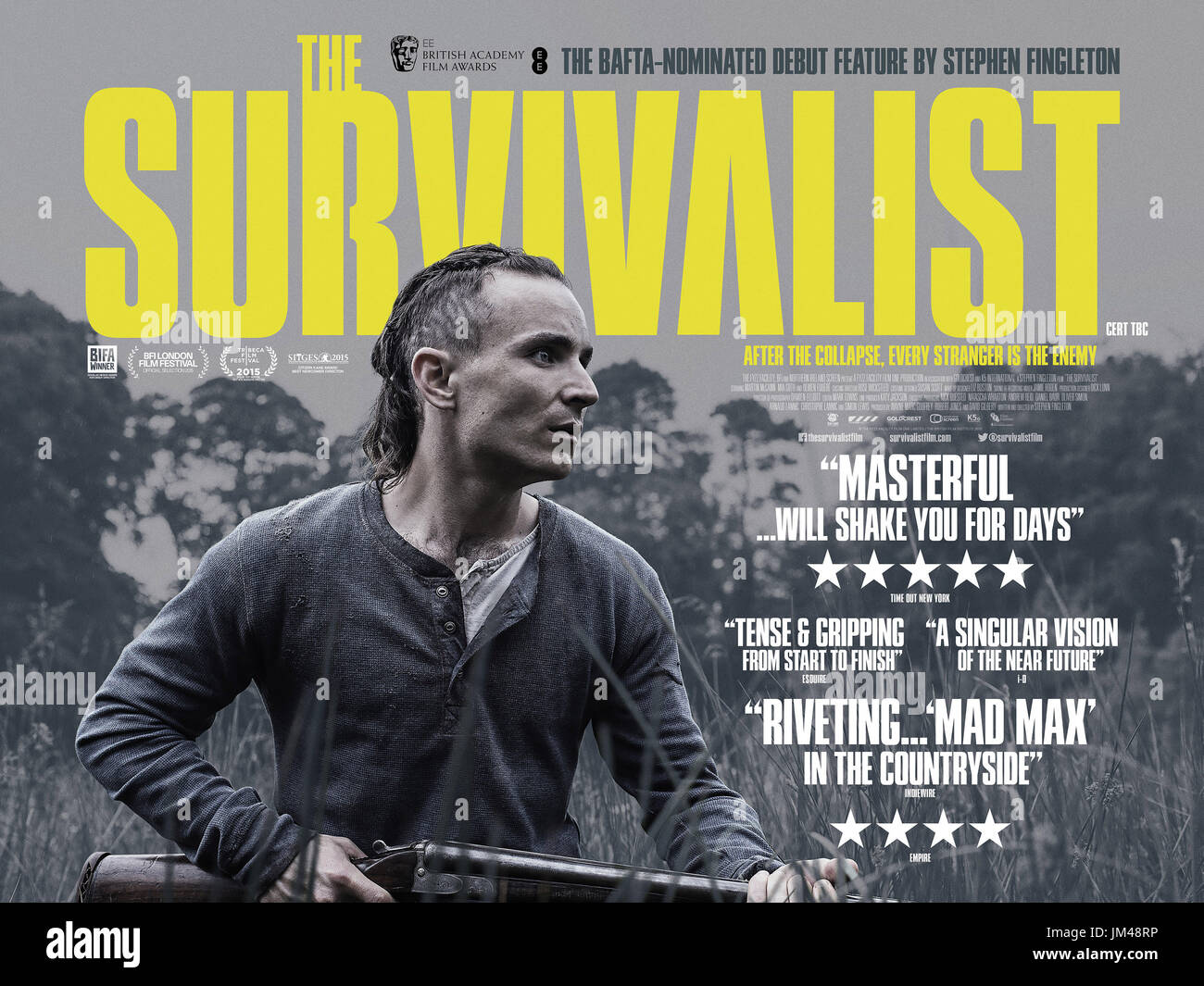 THE SURVIVALIST, British poster, Martin McCann, 2015. ©IFC Midnight ...