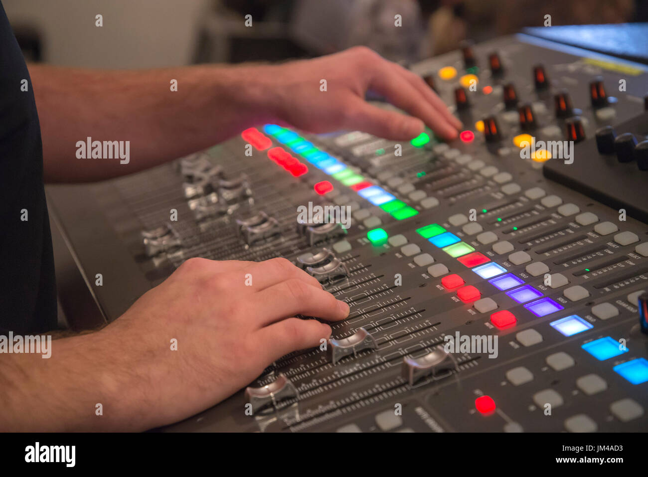 Music Control Board during a performance Stock Photo - Alamy