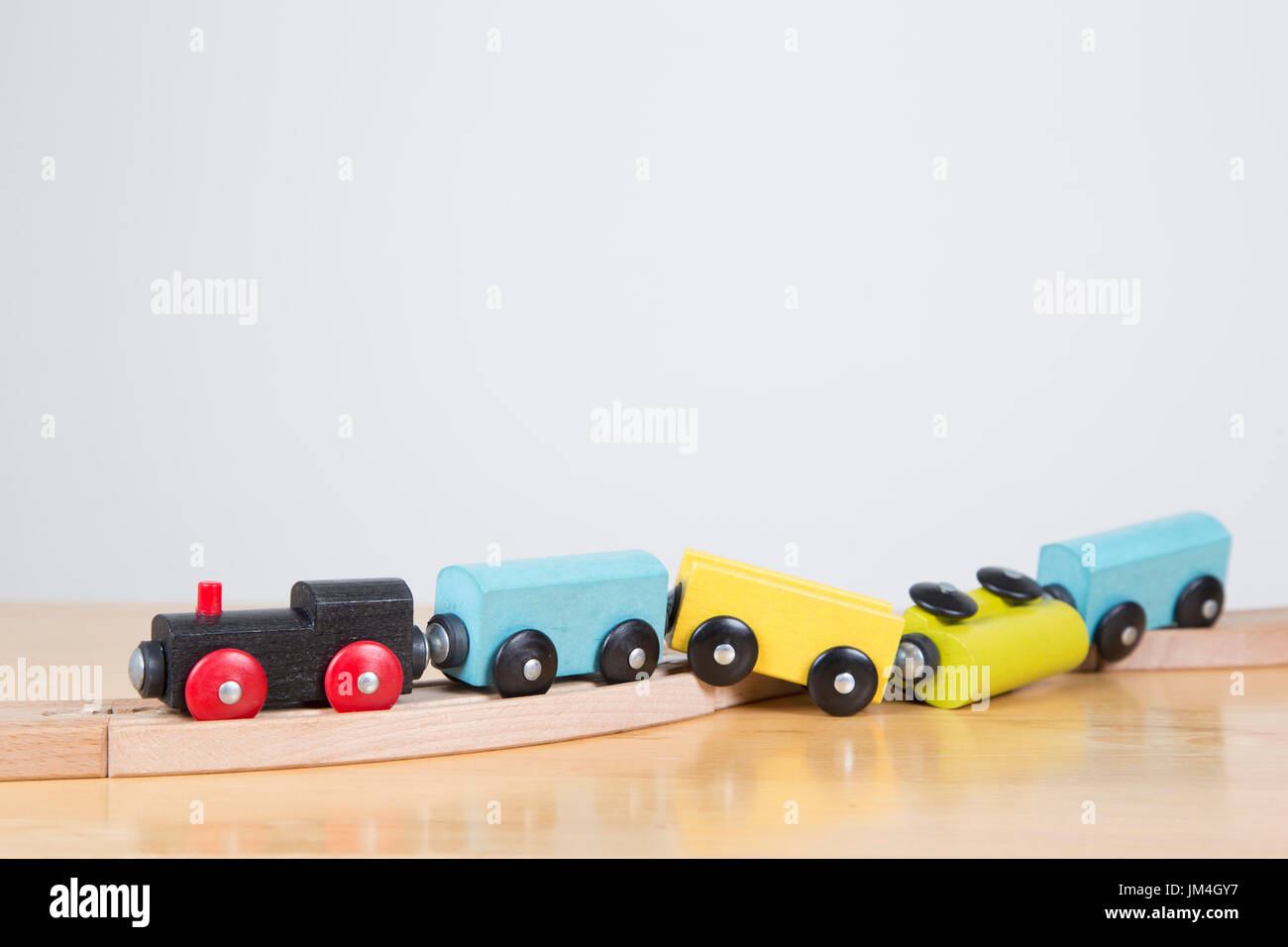 Derailed toy train hi-res stock photography and images - Alamy