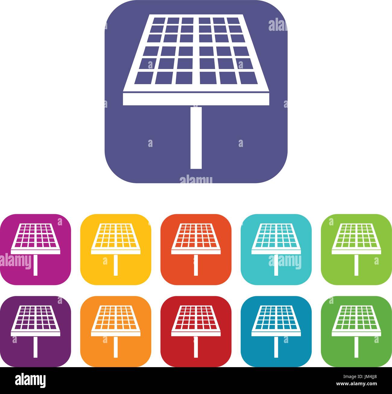 Solar energy panel icons set Stock Vector Image & Art - Alamy