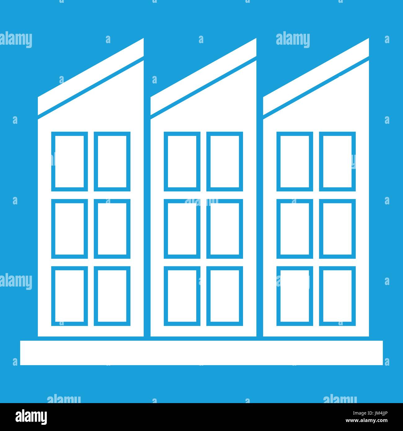 Building icon white Stock Vector Image & Art - Alamy