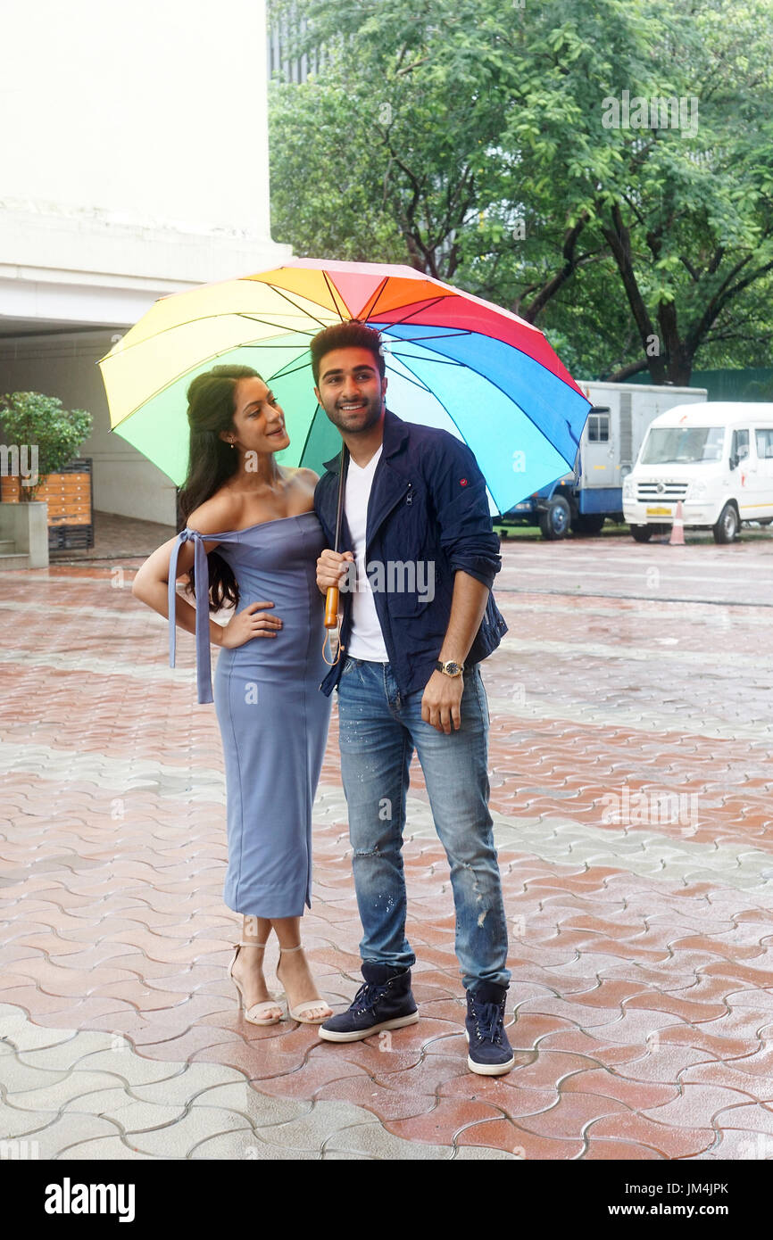 Mumbai,india,18th july 2017.Bollywood debutian actorAadar Jain and Anya ...