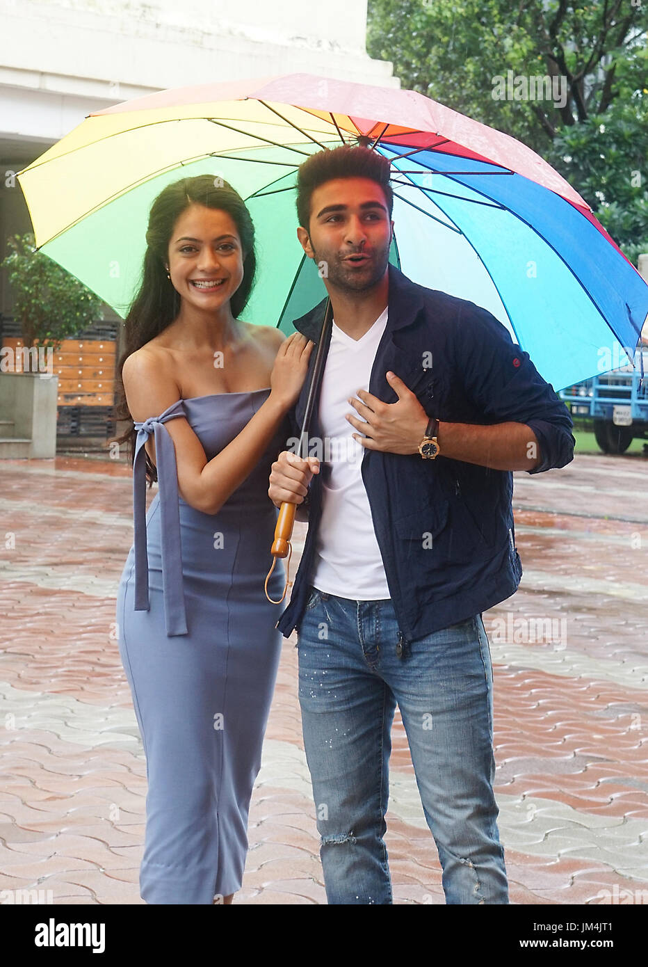 Mumbai,india,18th july 2017.Bollywood debutian actorAadar Jain and Anya ...
