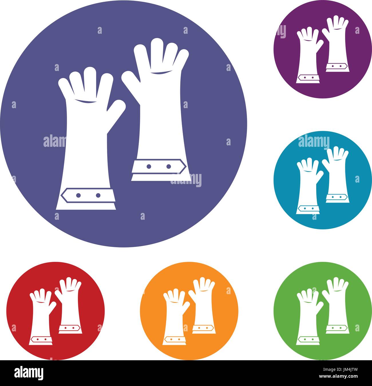 Blue gloves and factory Stock Vector Images - Alamy