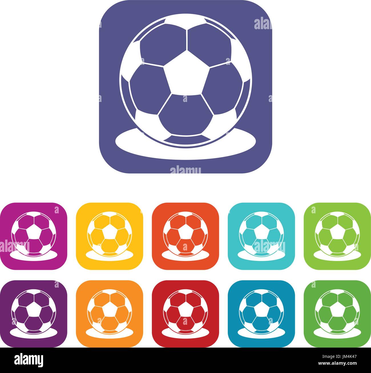 Soccer ball icons set Stock Vector Image & Art - Alamy