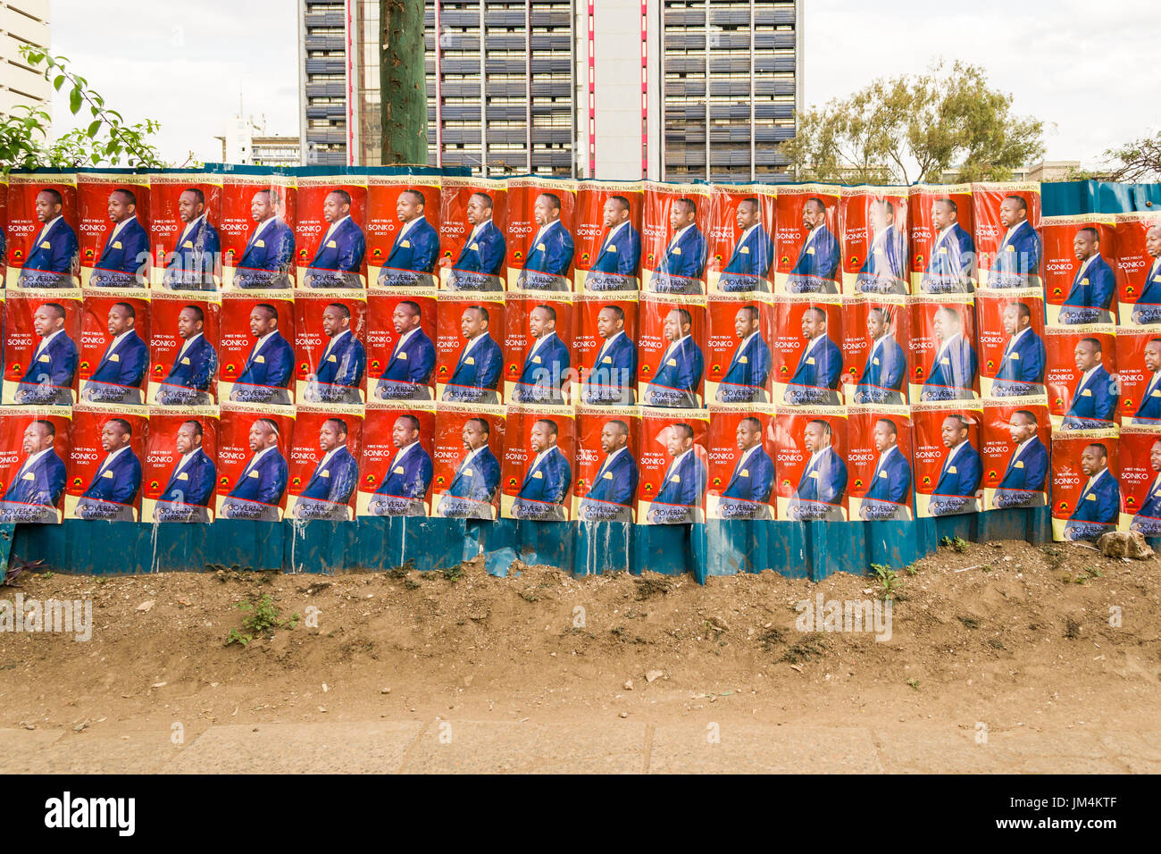 Election Posters On Wall For Mike Mbuvi Sonko Kioko As Candidate For ...