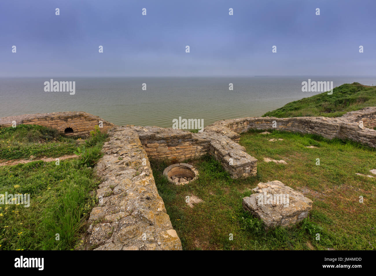 the ruins of the Argamum fortress. Dobrogea, Romania Stock Photo - Alamy