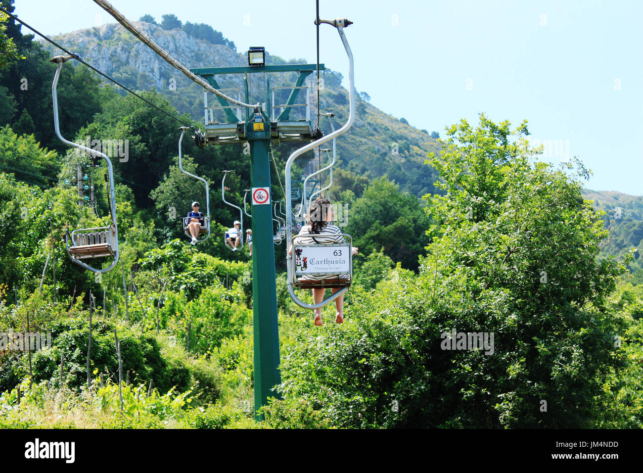 Summer holiday in Capri Stock Photo - Alamy