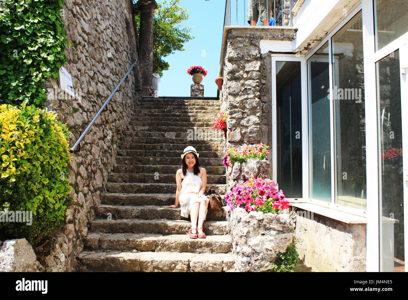 Summer holiday in Capri Stock Photo - Alamy