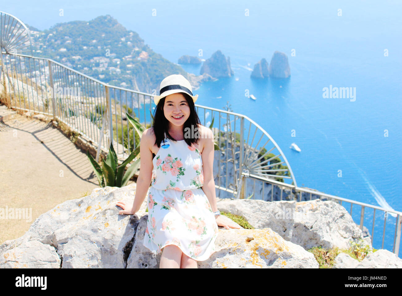 Summer holiday in Capri Stock Photo - Alamy