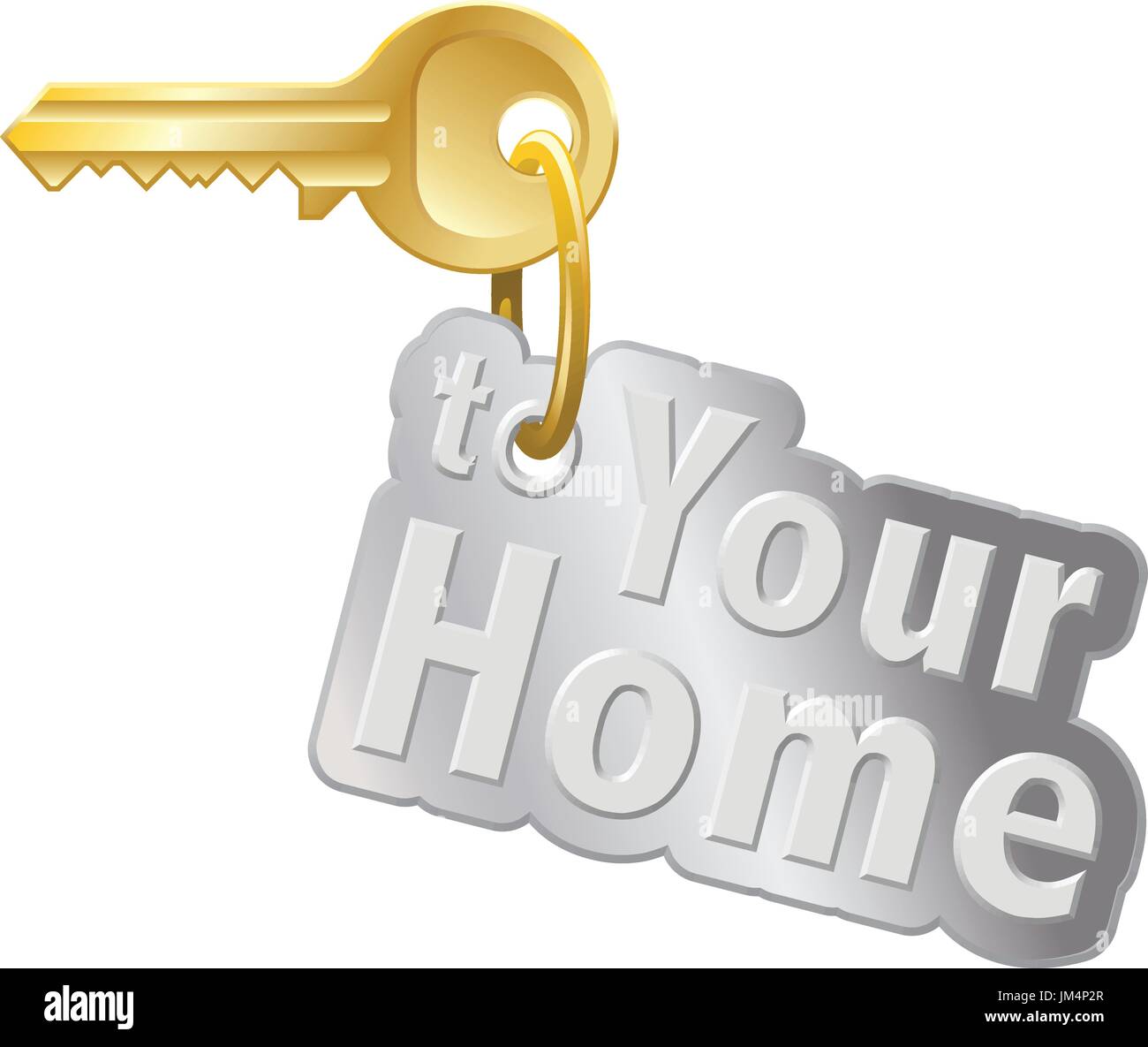 Keyring and house Stock Vector Images - Alamy