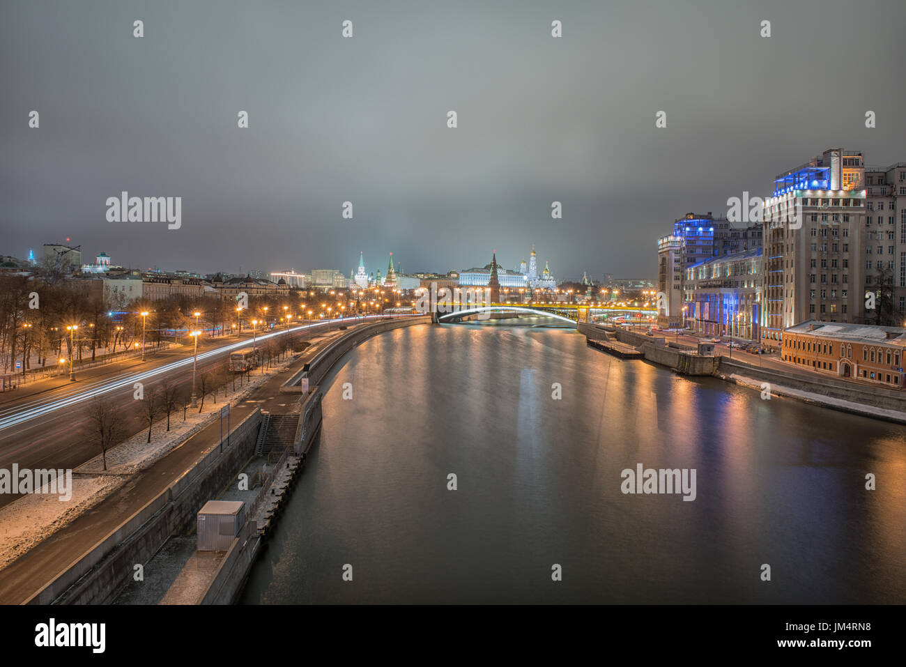 Moscow night view hi-res stock photography and images - Alamy