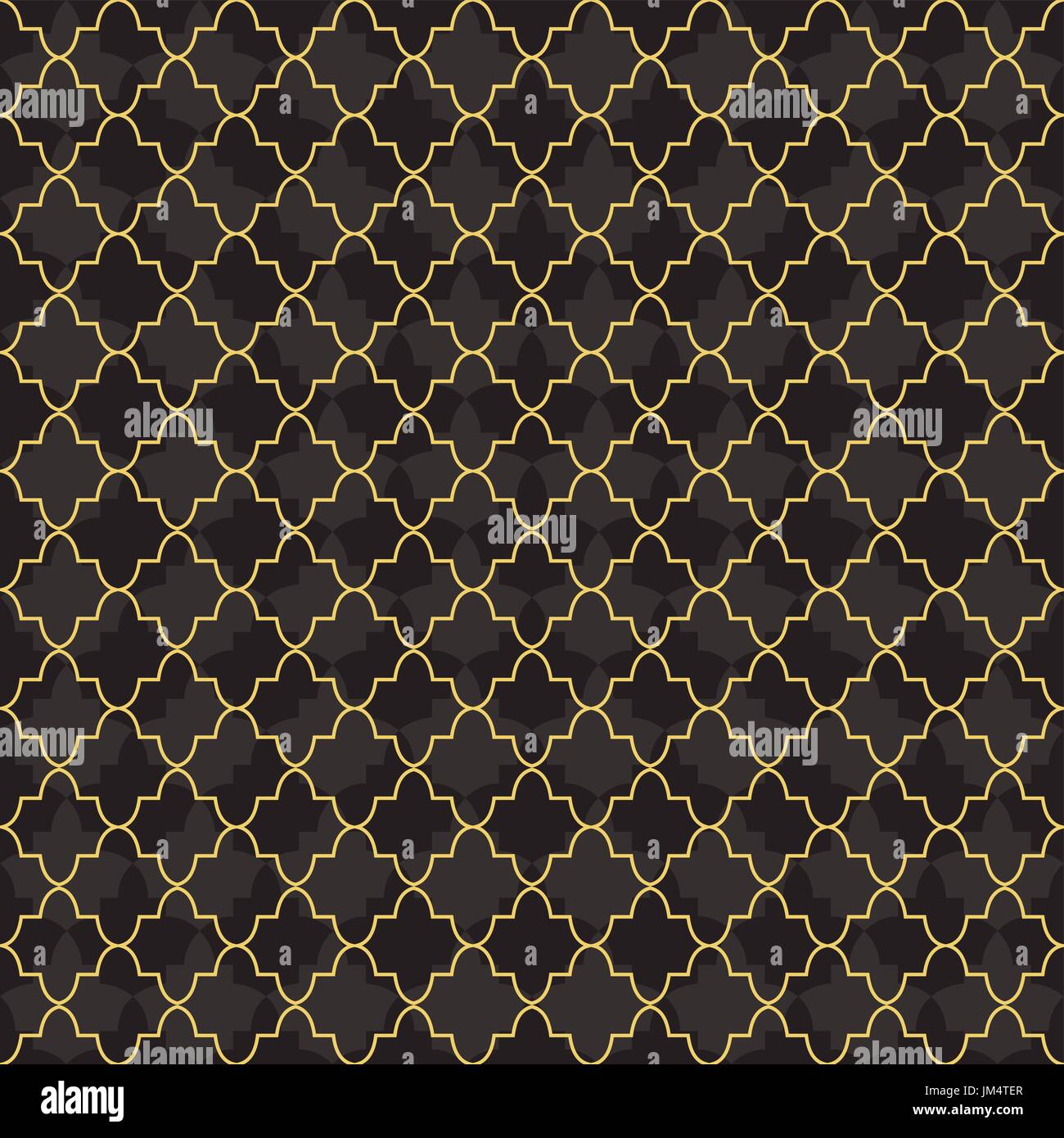 Arab gold luxury seamless pattern decoration with mosque abstract ...