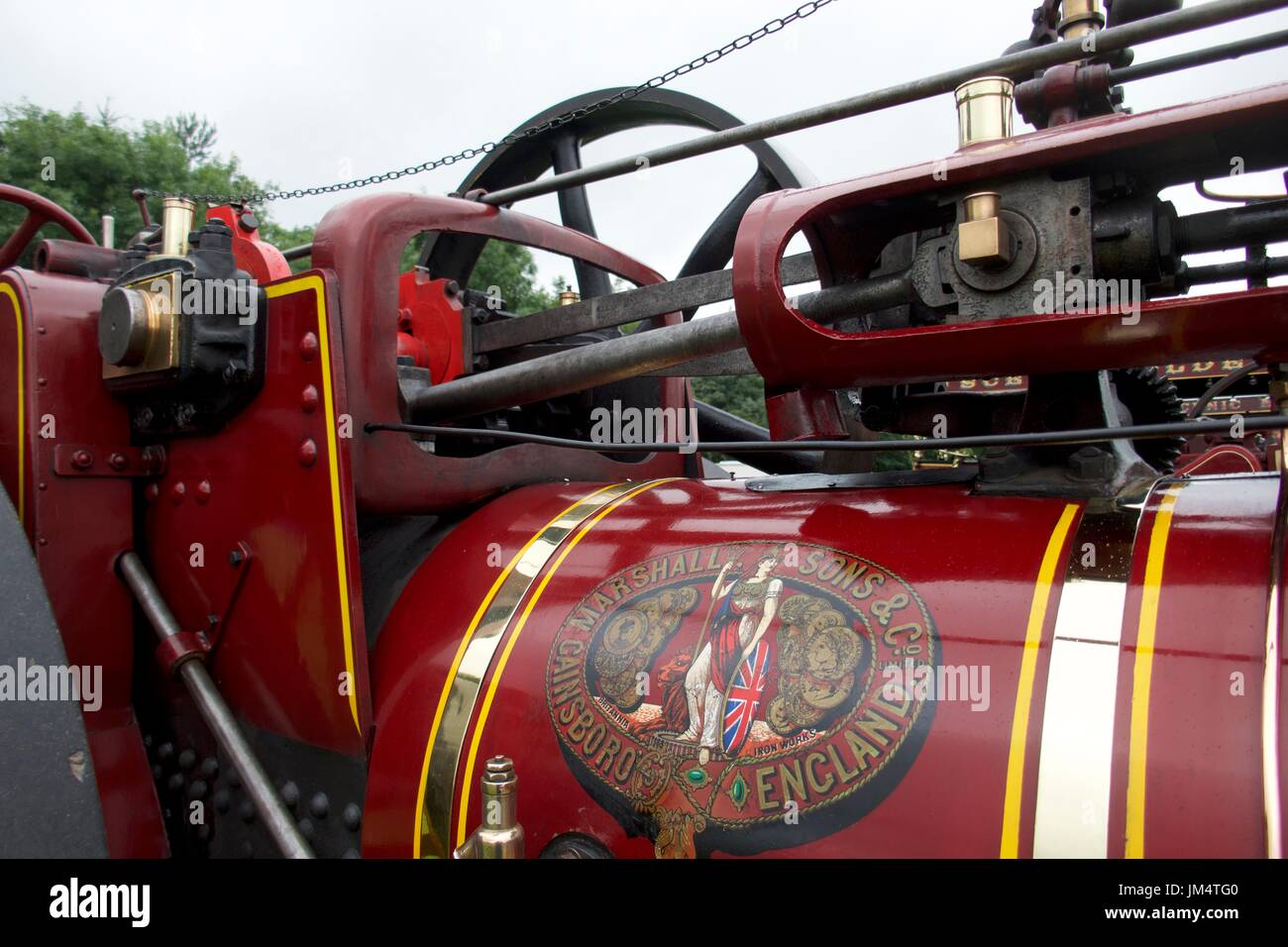 Red steam engine hi-res stock photography and images - Alamy