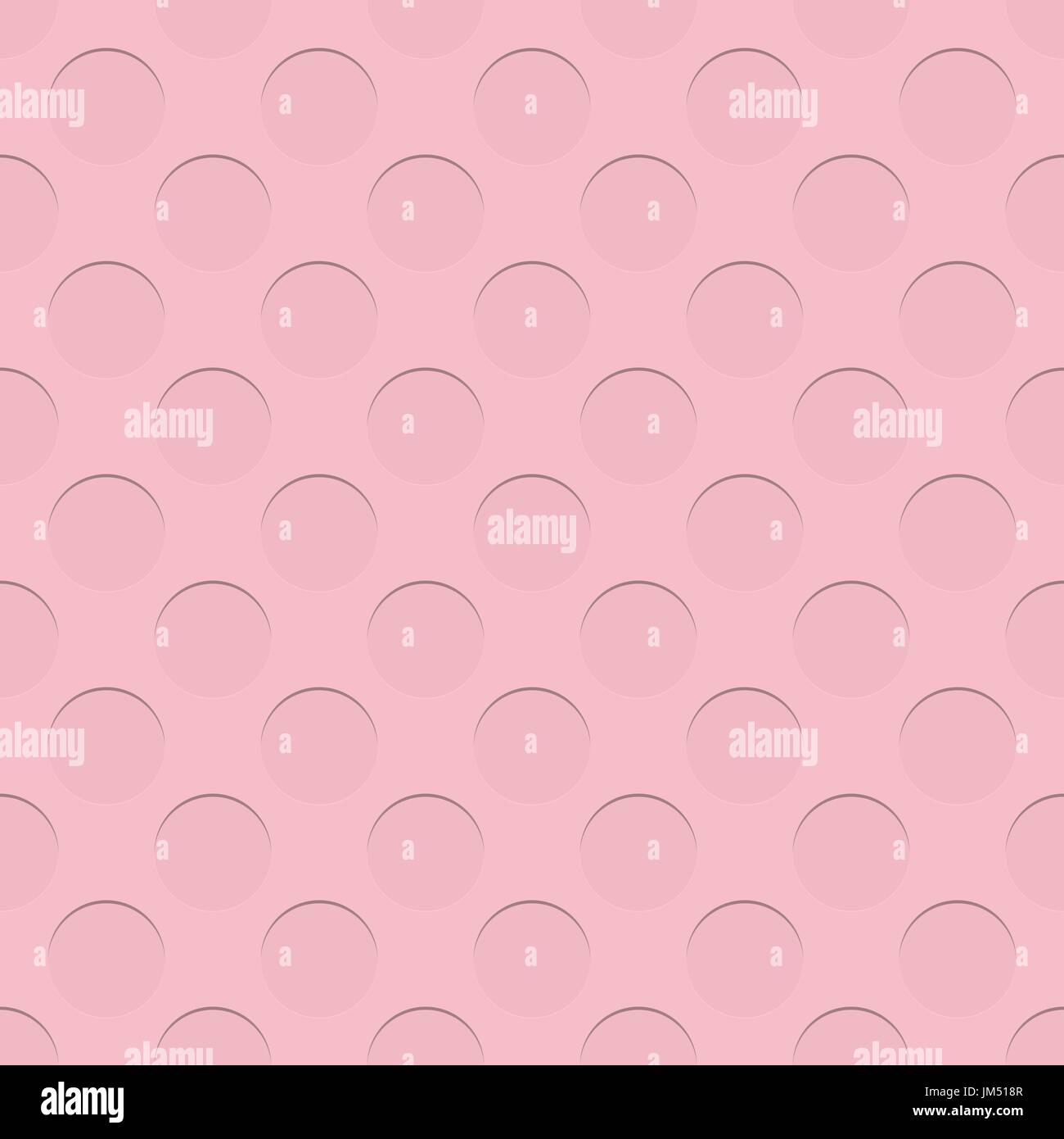 Seamless negative circle pattern texture background - spatial abstract vector design with shadow ...