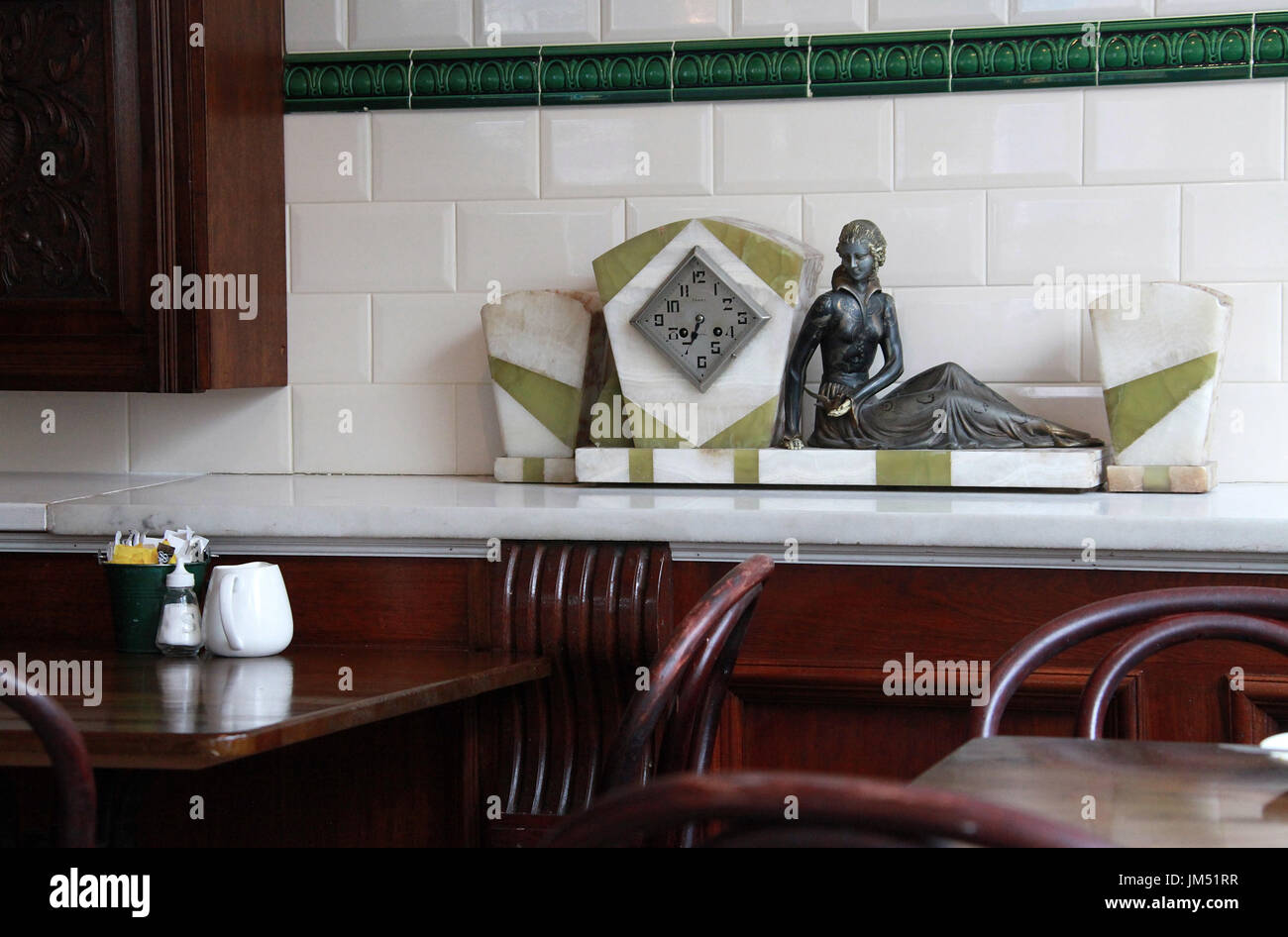 Art deco style cafe Stock Photo - Alamy