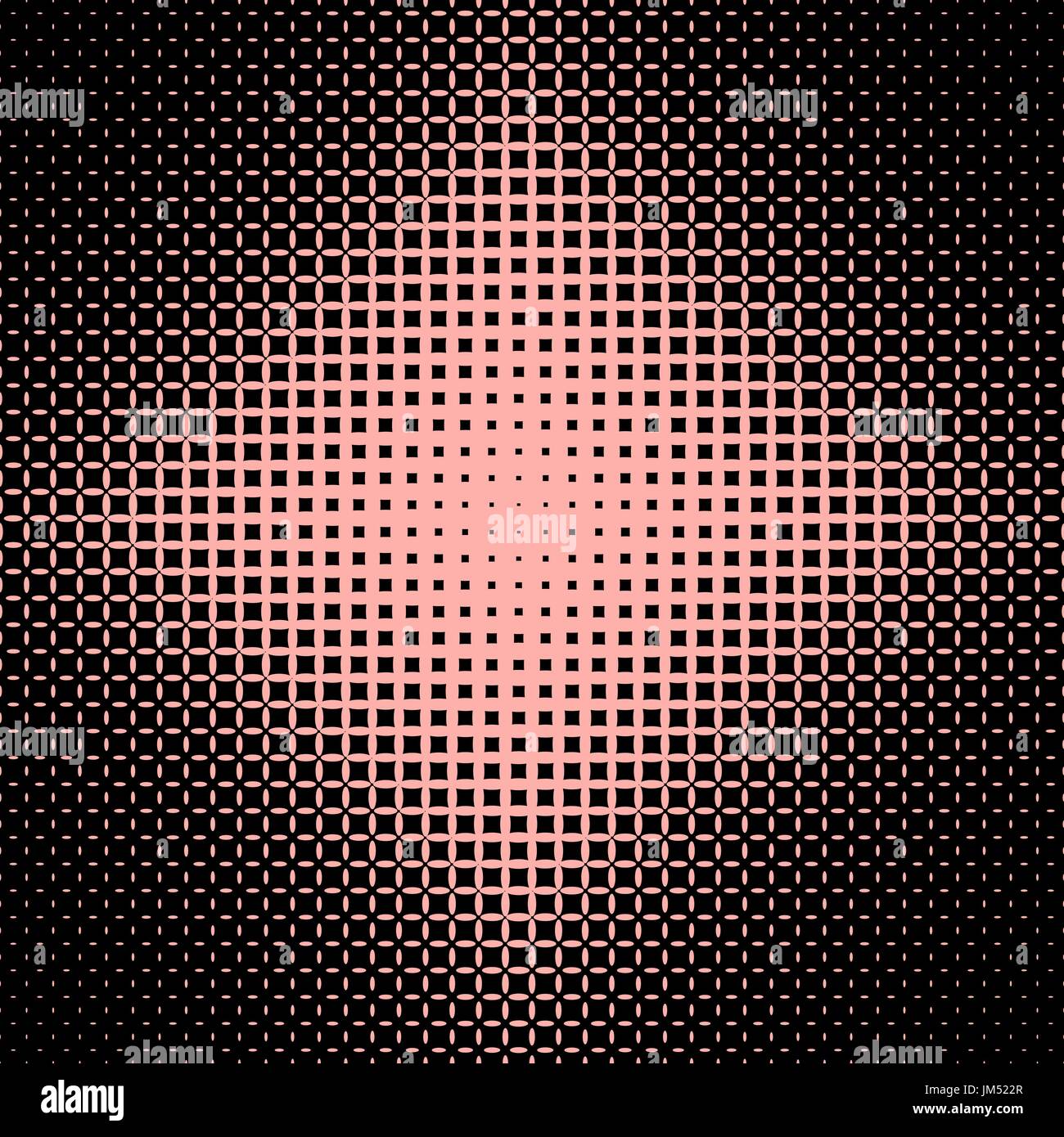 Symmetrical Halftone Ellipse Grid Pattern Background Vector Graphic From Ellipses In Varying