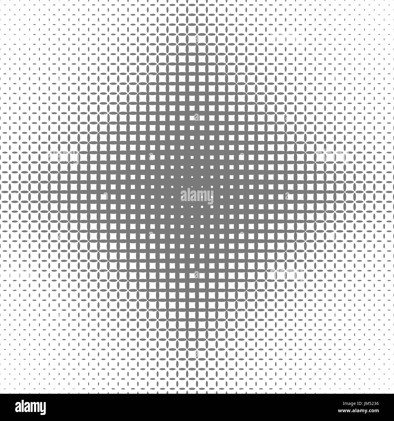 Abstract symmetric halftone ellipse grid pattern background - vector ...