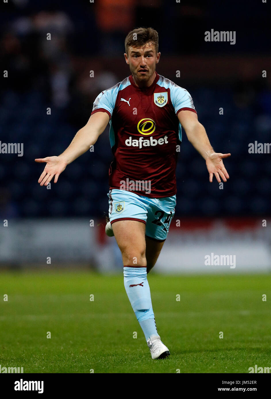 Burnley's Matt Lowton during the pre-season friendly match at Deepdale ...