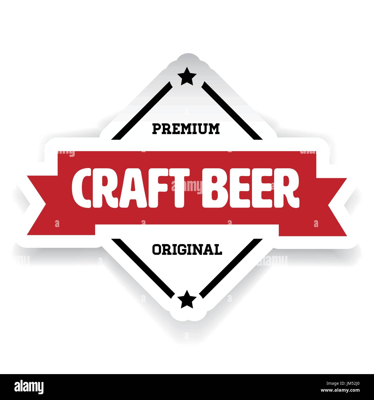 Retro old craft beer Cut Out Stock Images & Pictures - Alamy