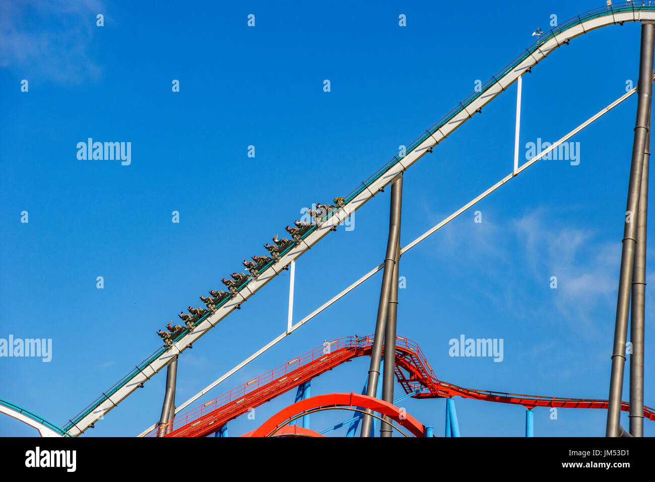 Shambhala is a steel Hyper Coaster roller coaster located at ...
