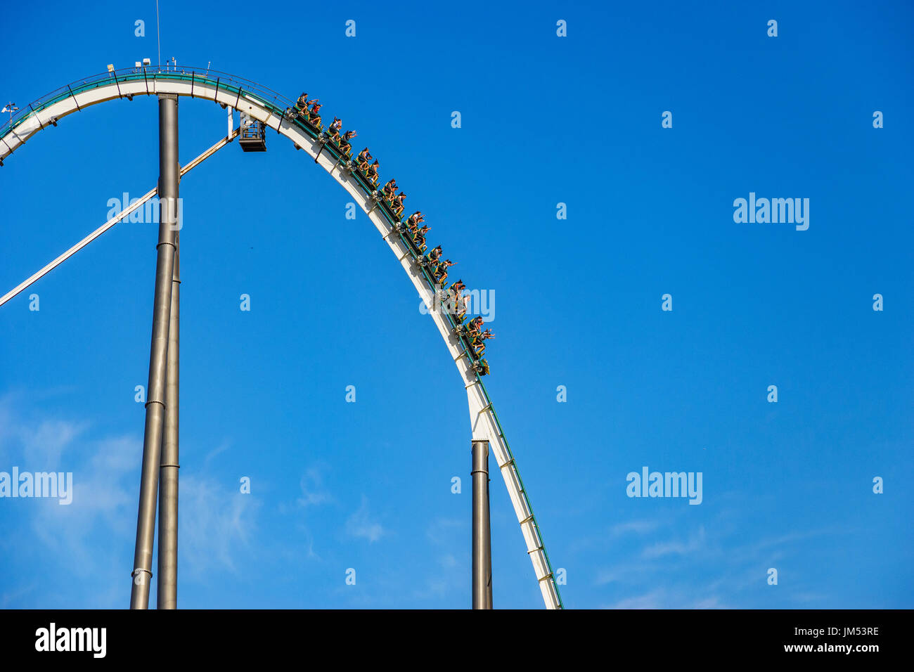 Shambhala is a steel Hyper Coaster roller coaster located at ...