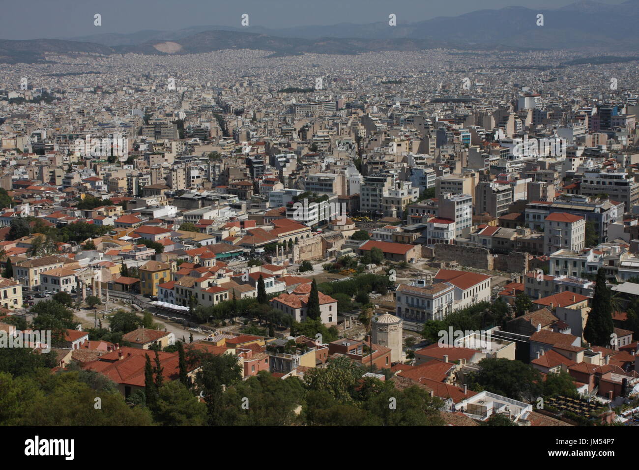 Aerial view of Athens, Greece Stock Photo - Alamy