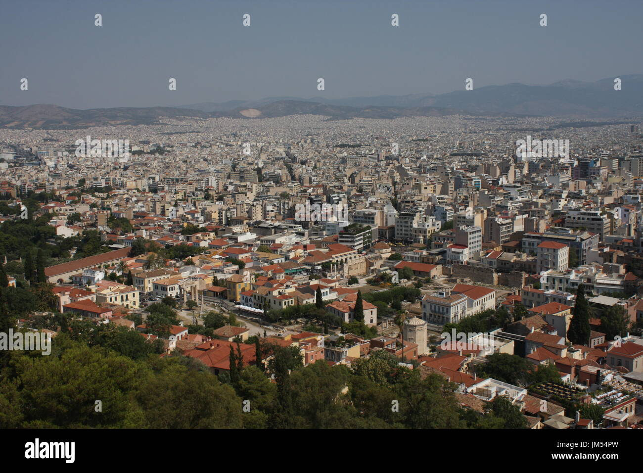 Aerial view of Athens, Greece Stock Photo - Alamy