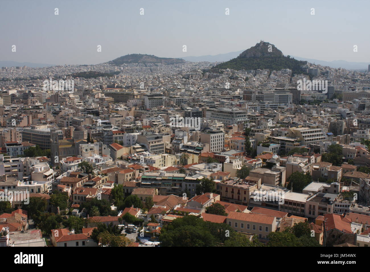 Aerial view of Athens, Greece Stock Photo - Alamy
