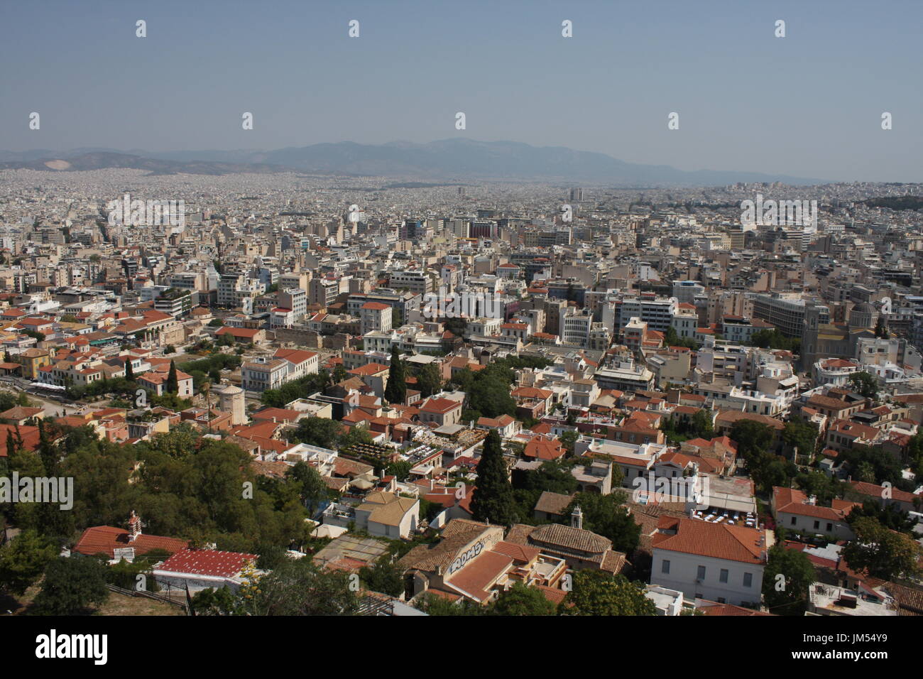 Aerial view of Athens, Greece Stock Photo - Alamy