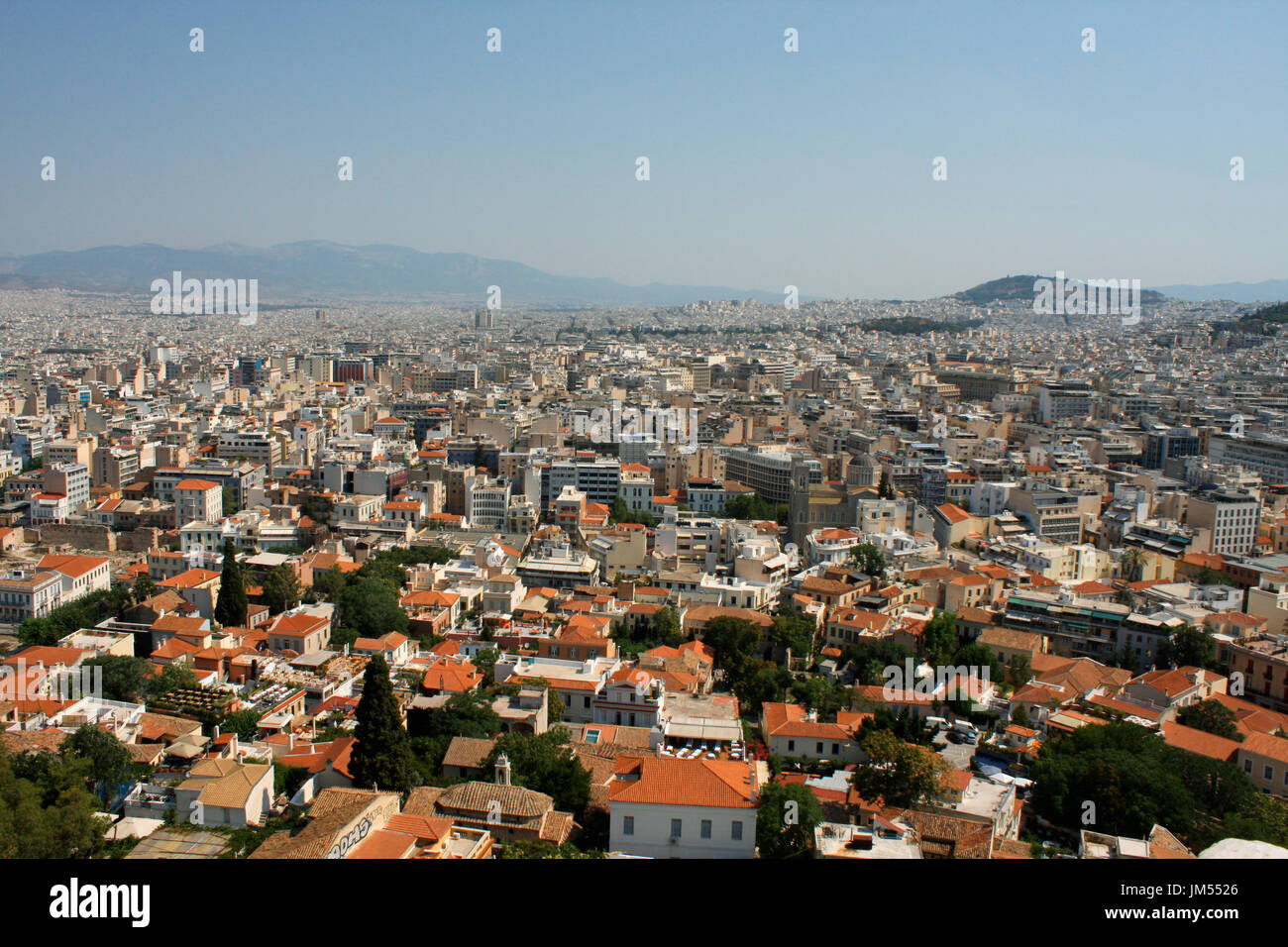 Aerial view of Athens, Greece Stock Photo - Alamy