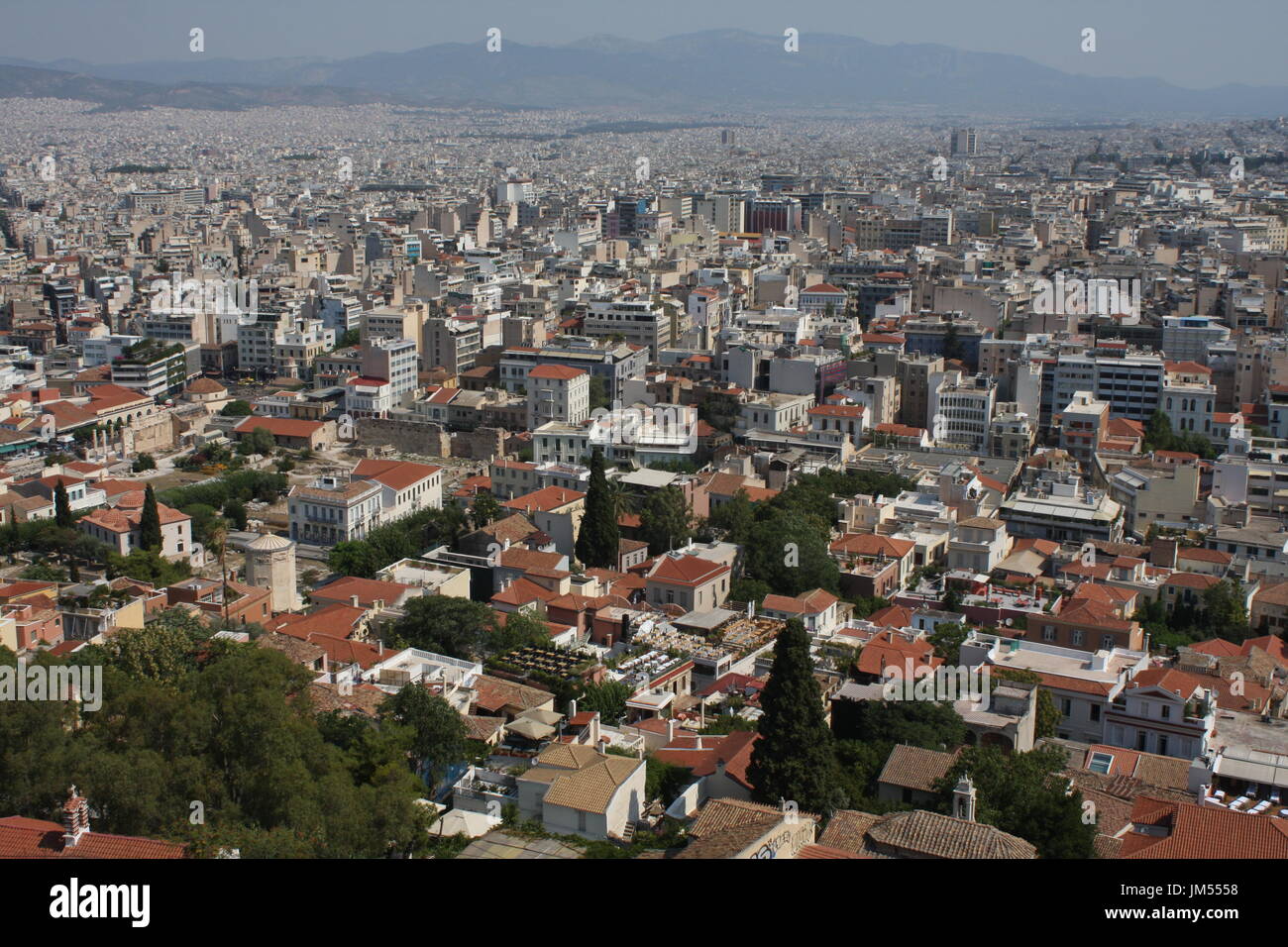 Aerial view of Athens, Greece Stock Photo - Alamy